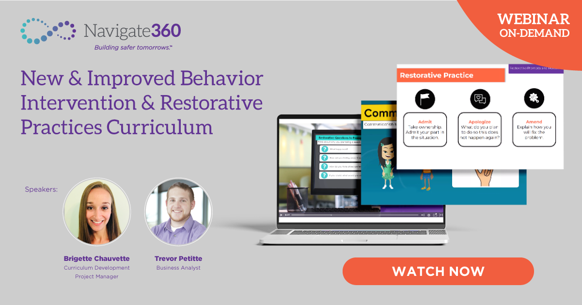 New & Improved Behavior Intervention & Restorative Practices Curriculum